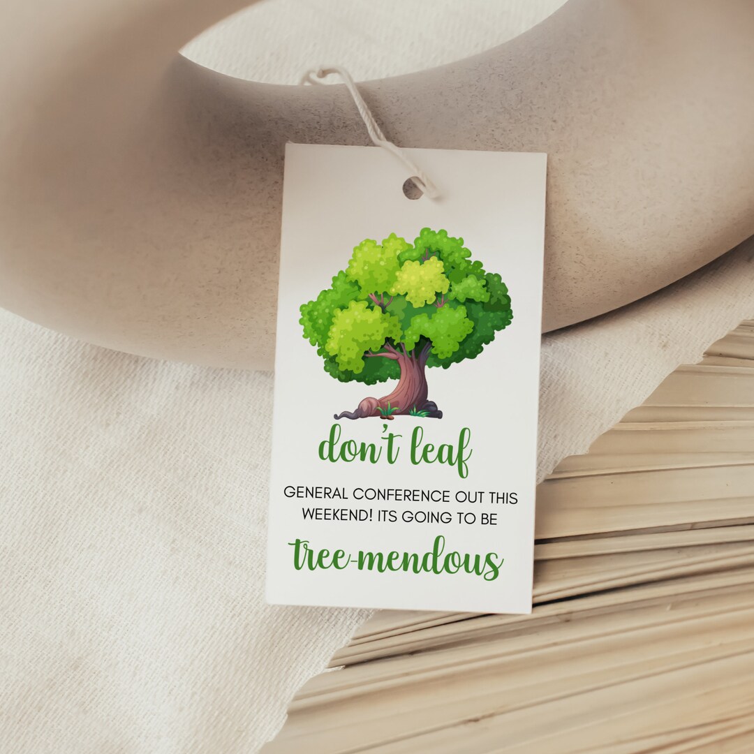 LDS General Conference Reminder Tag - - Etsy