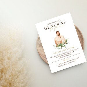 LDS General Conference Invitation Template - Lds Church General ...
