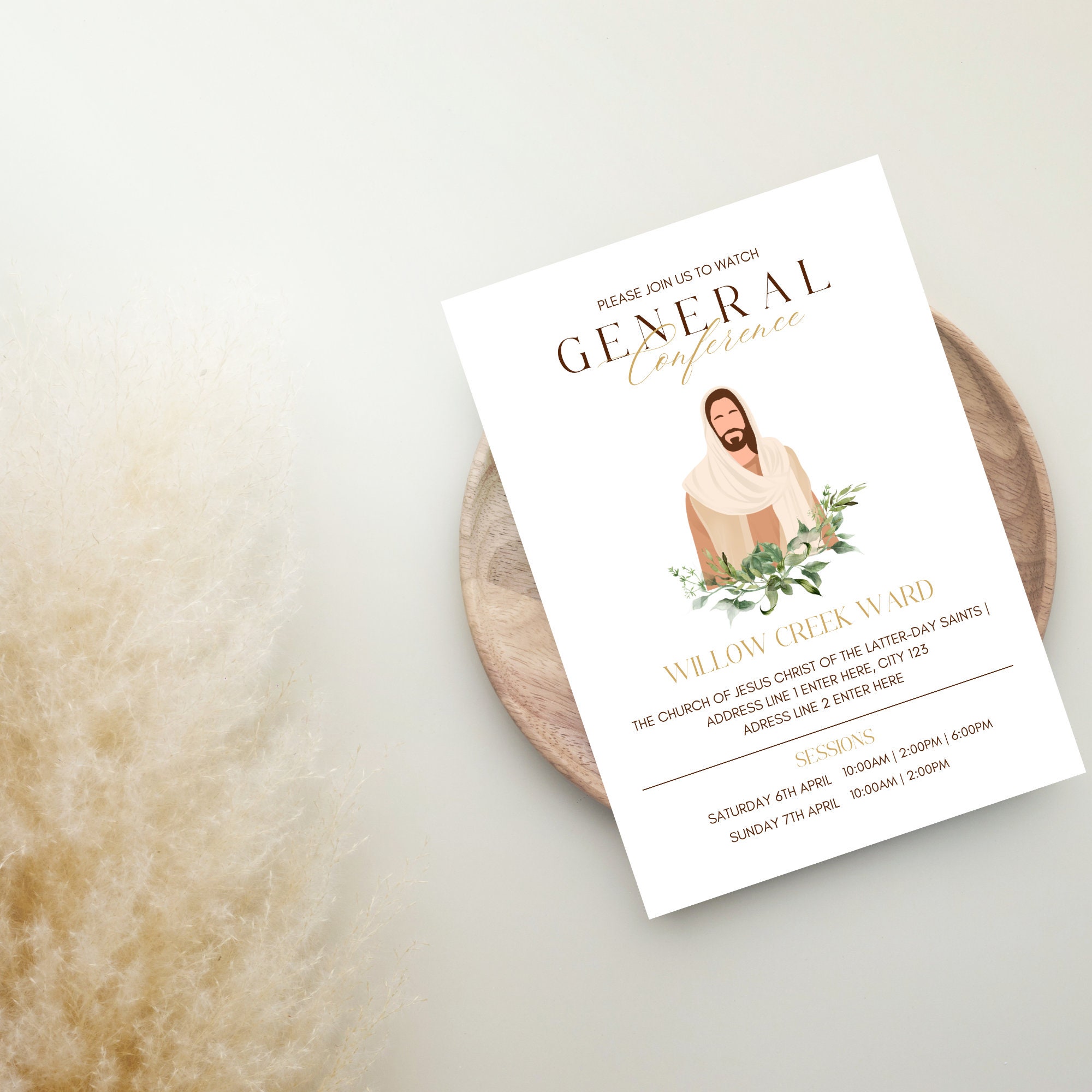 LDS General Conference Invitation Template - Lds Church General ...