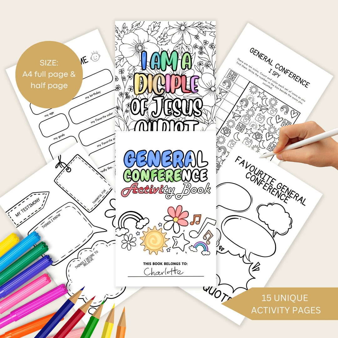 LDS Primary General Conference Activity Booklet - General Conference ...