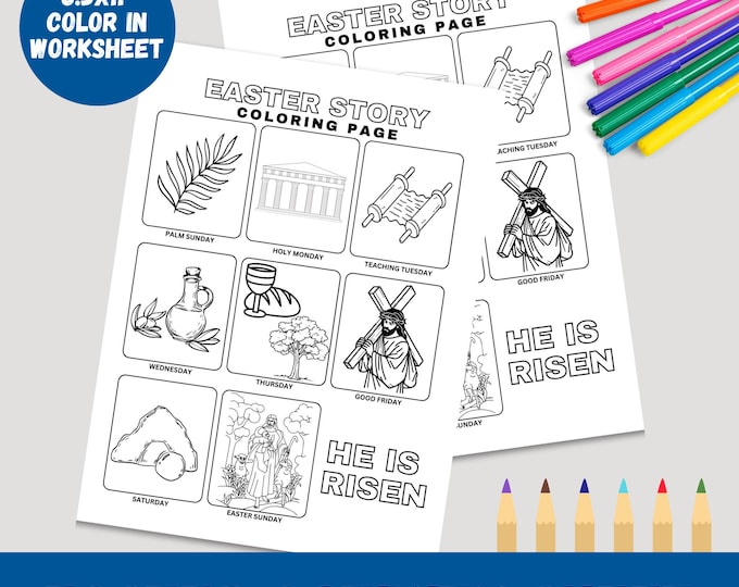 Easter Story LDS Holy Week Christian Easter Printable DIGITAL DOWNLOAD ...