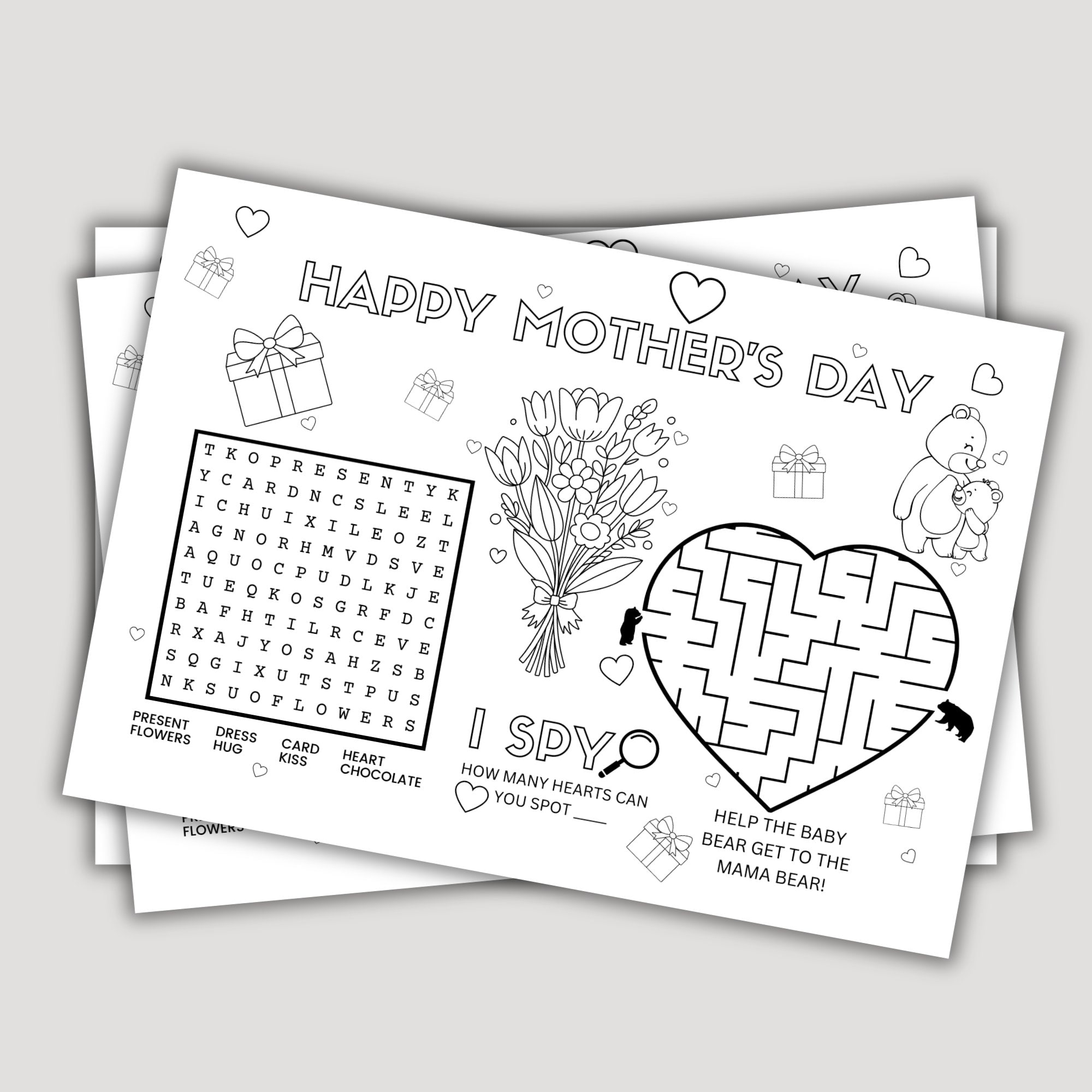 LDS Primary Mothers Day Activity Worksheet, Gift for Mum, Mothers Day ...