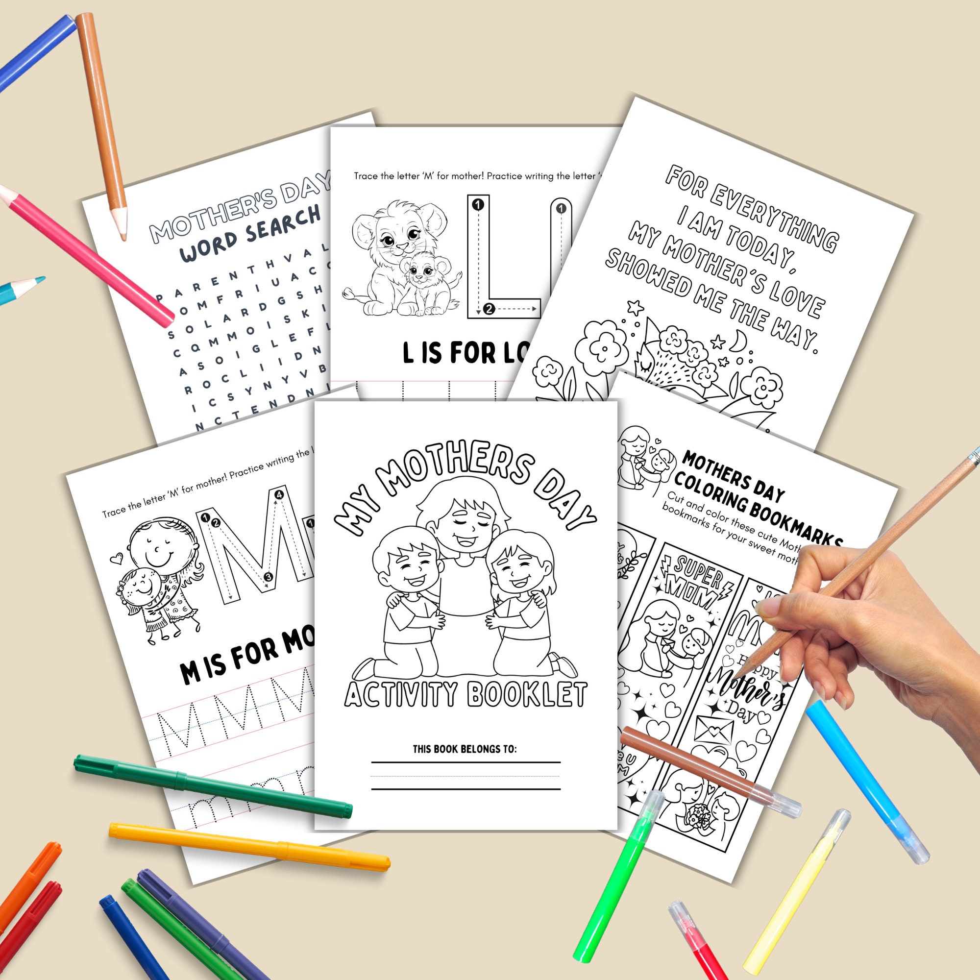 LDS Primary Mothers Day Activity Booklet LDS Primary Handout, Lds ...