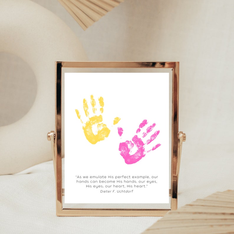 LDS Handprint Primary Activity - General Conference, Coloring Poster ...