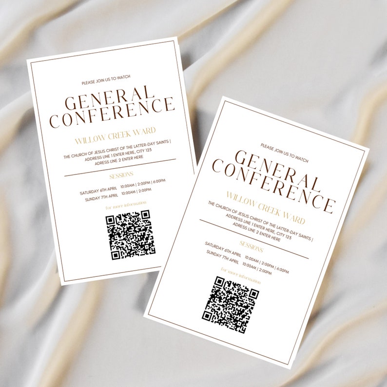 LDS General Conference Invitation Template - Lds Church General ...