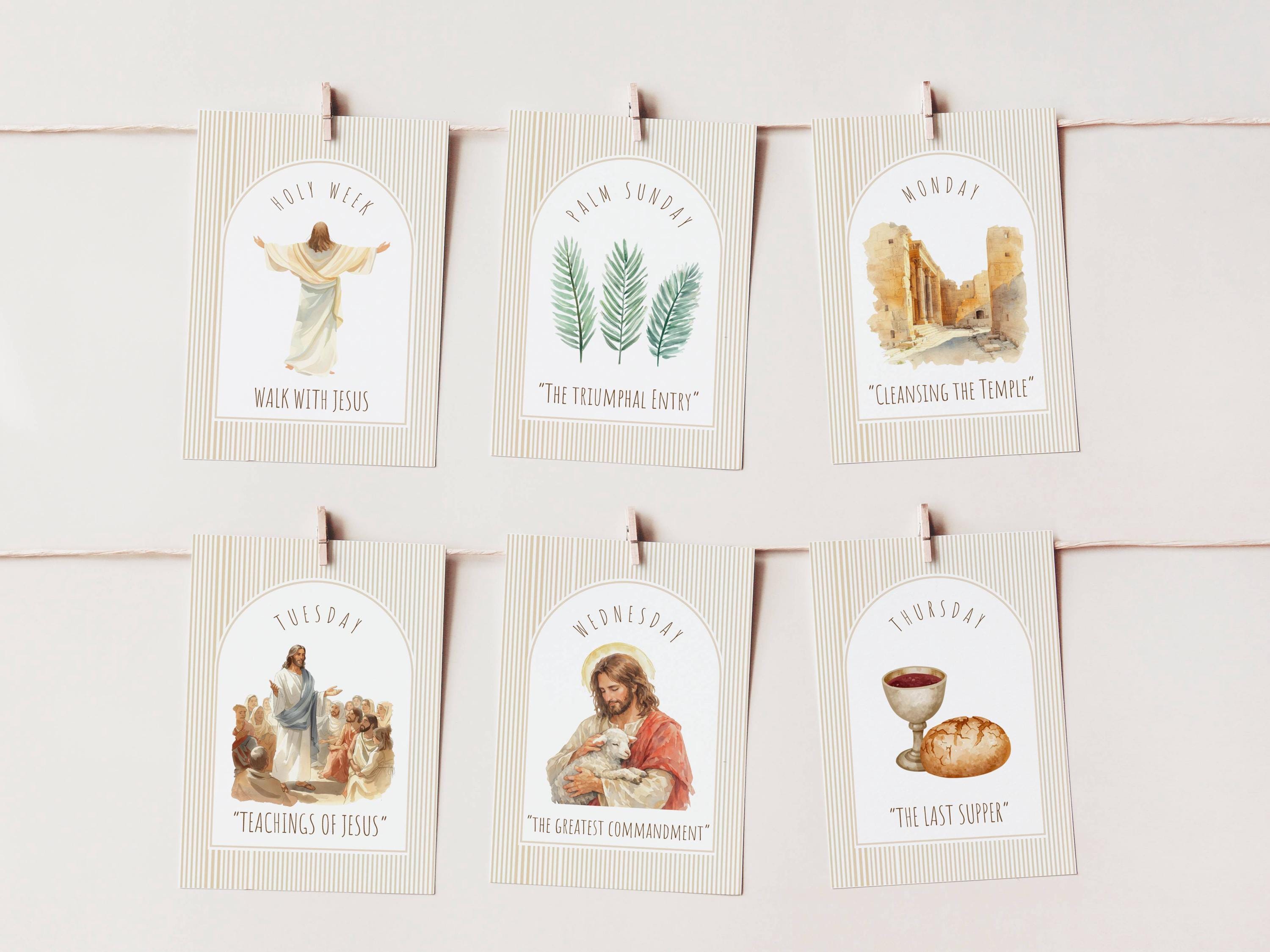 LDS Holy Week Story Cards, Christ-centered Easter Printable for ...