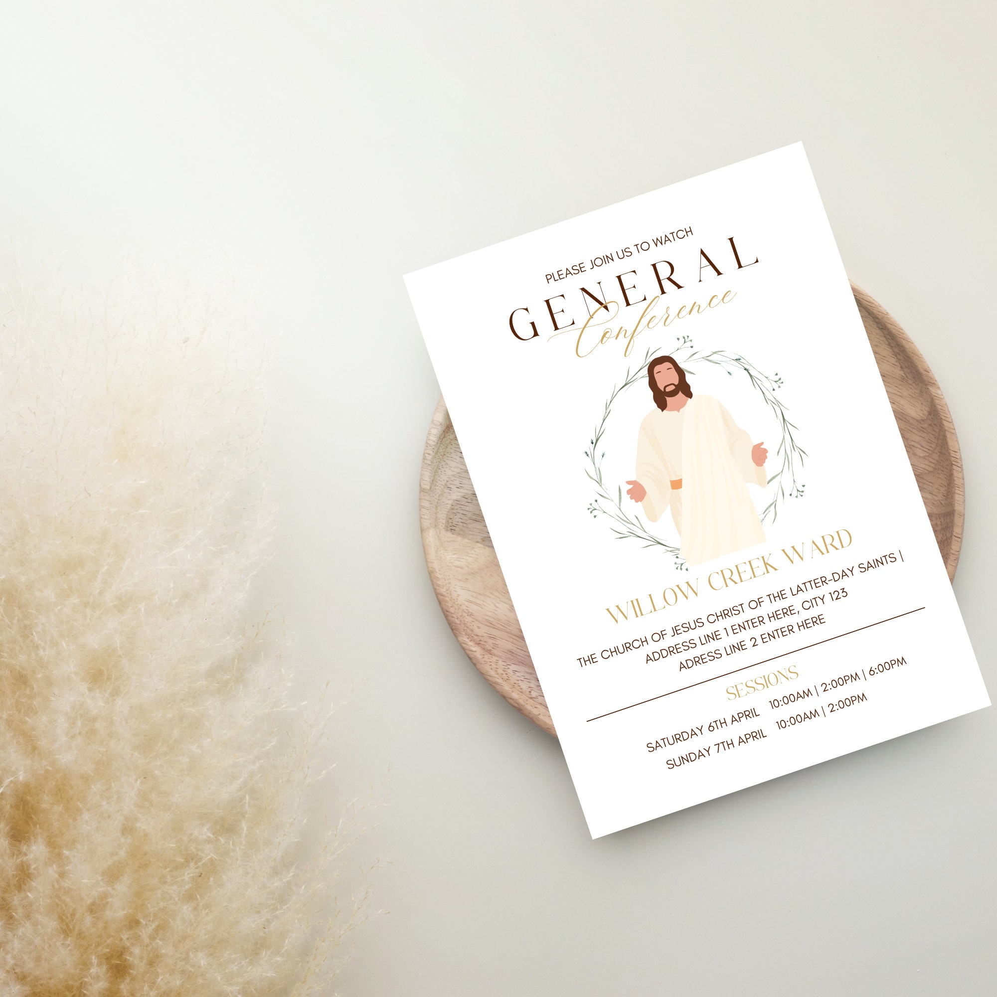 LDS General Conference Invitation Template - Lds Church General ...