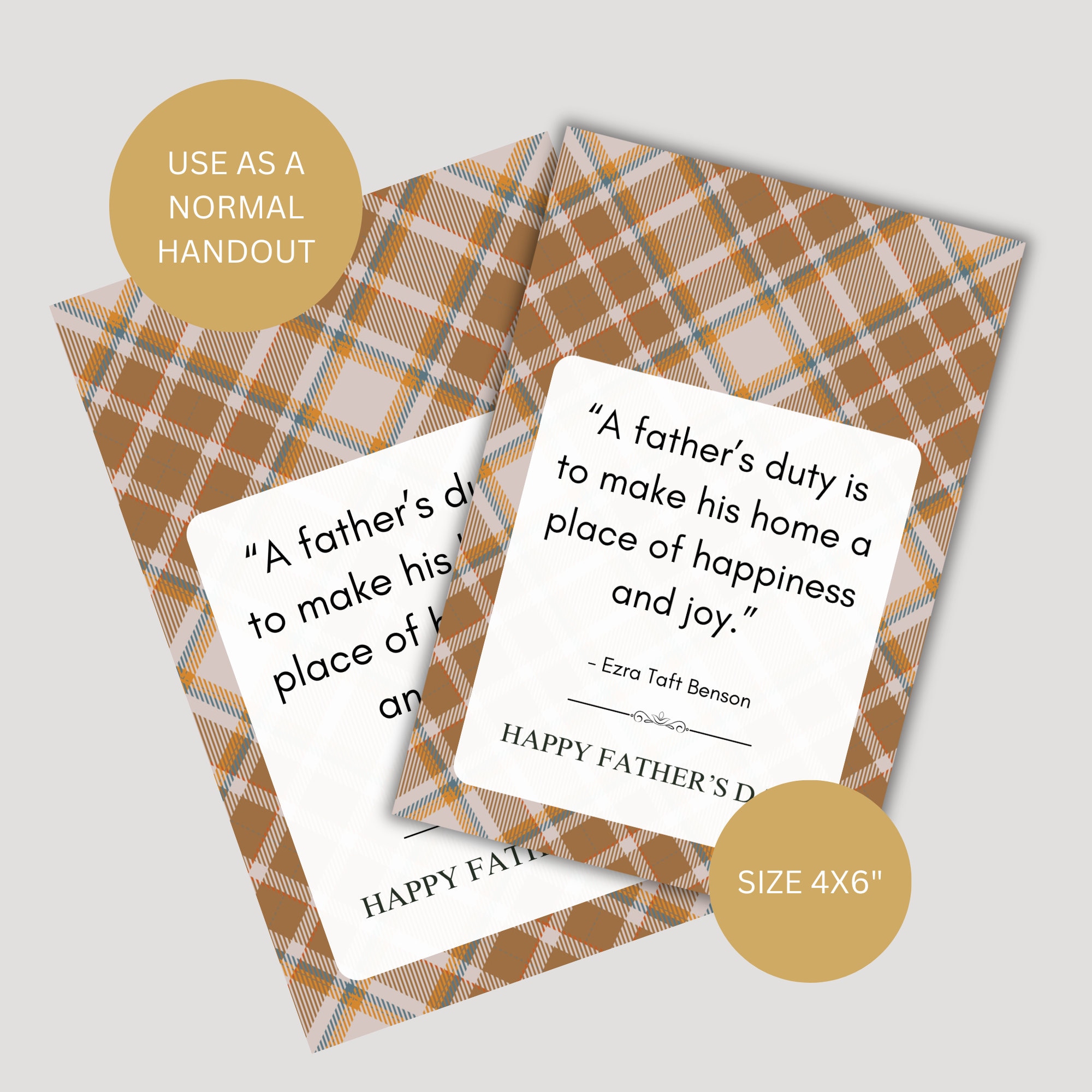 LDS Fathers Day Printable, Fathers Day Ministering Card, Fathers Day ...
