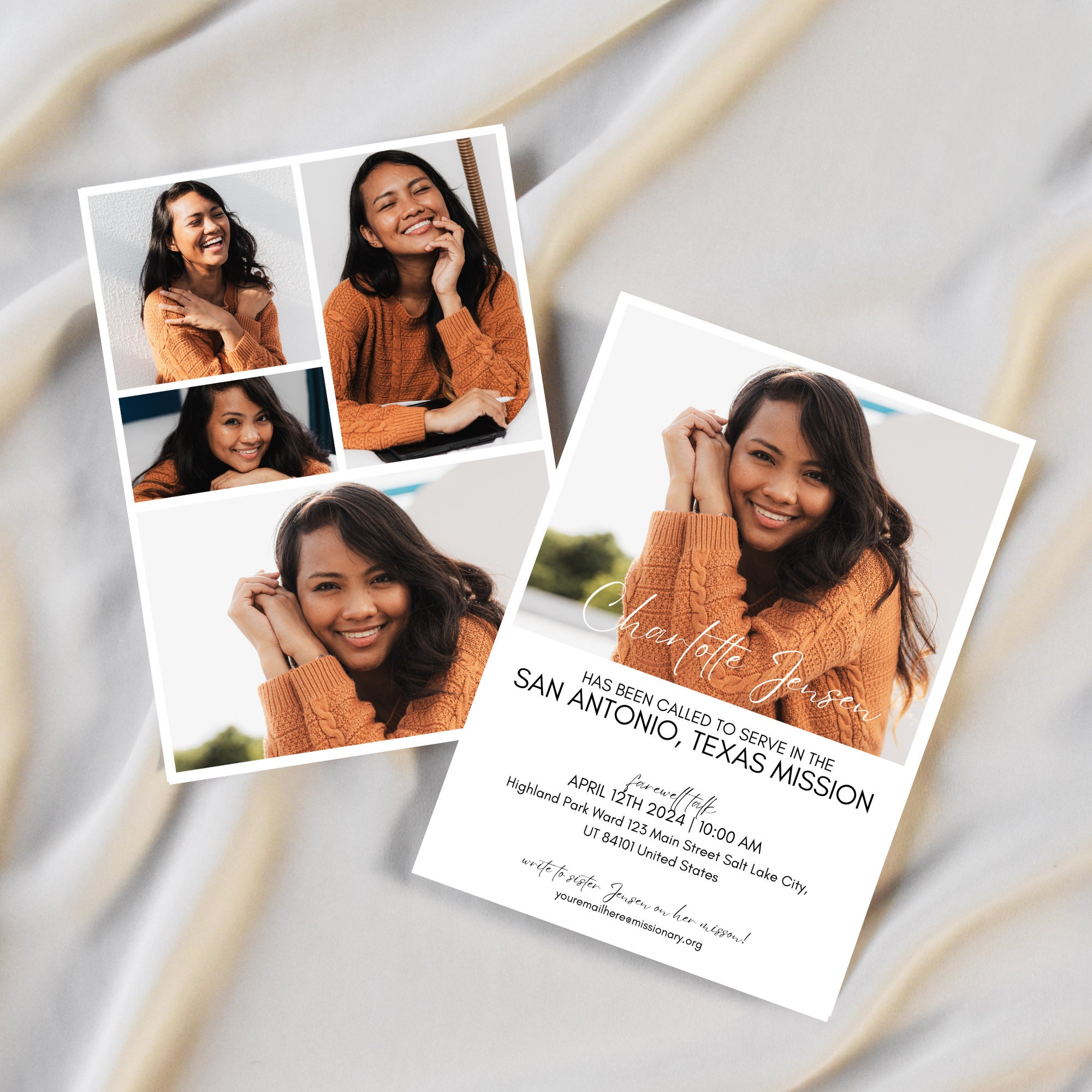 LDS Mission Farewell Invitation | Called to Serve Announcement Invite ...