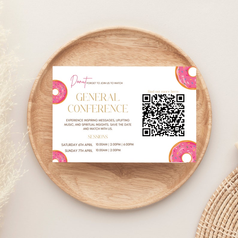 LDS General Conference Invitation Template - Lds Church General ...