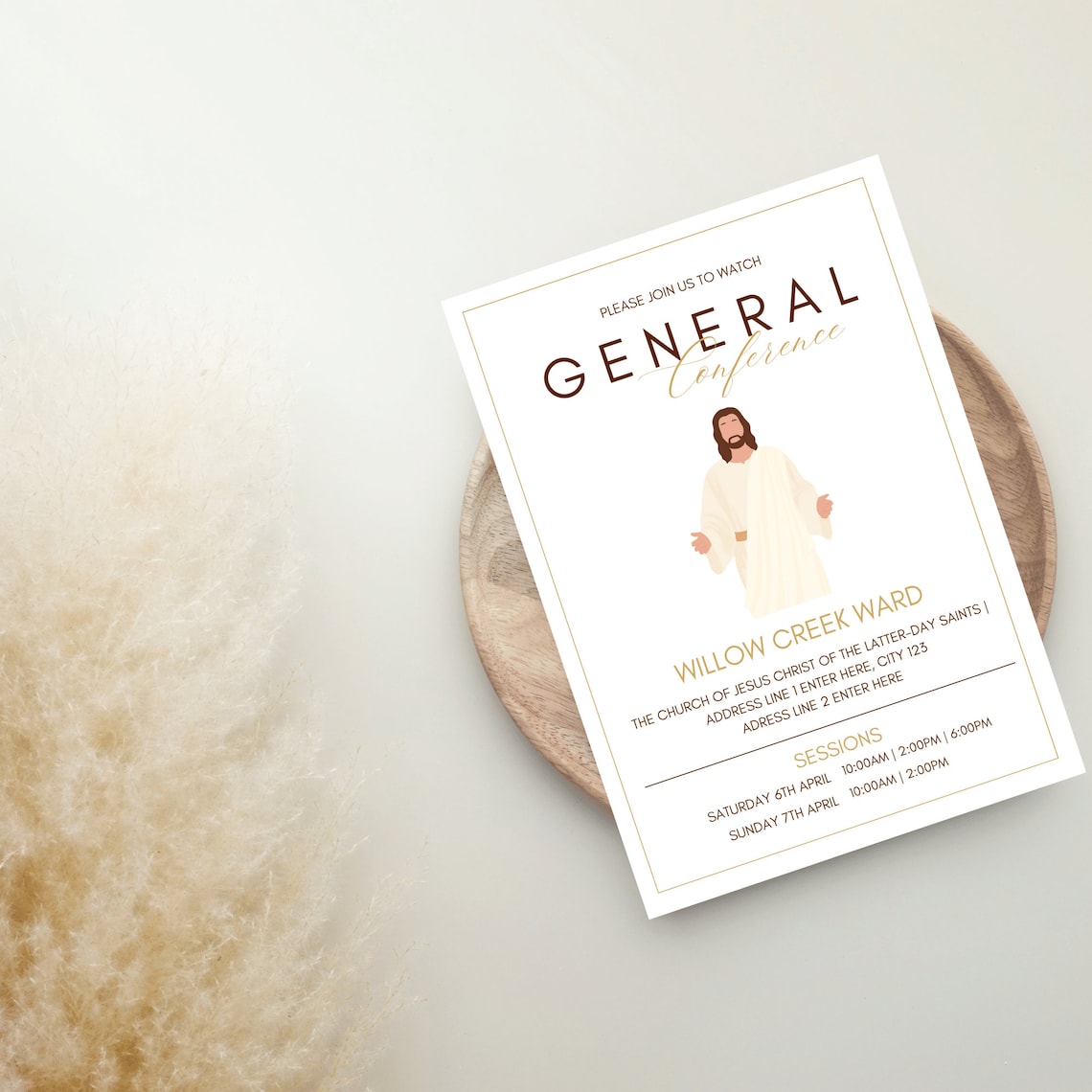 LDS General Conference Invitation Template Lds Church General ...