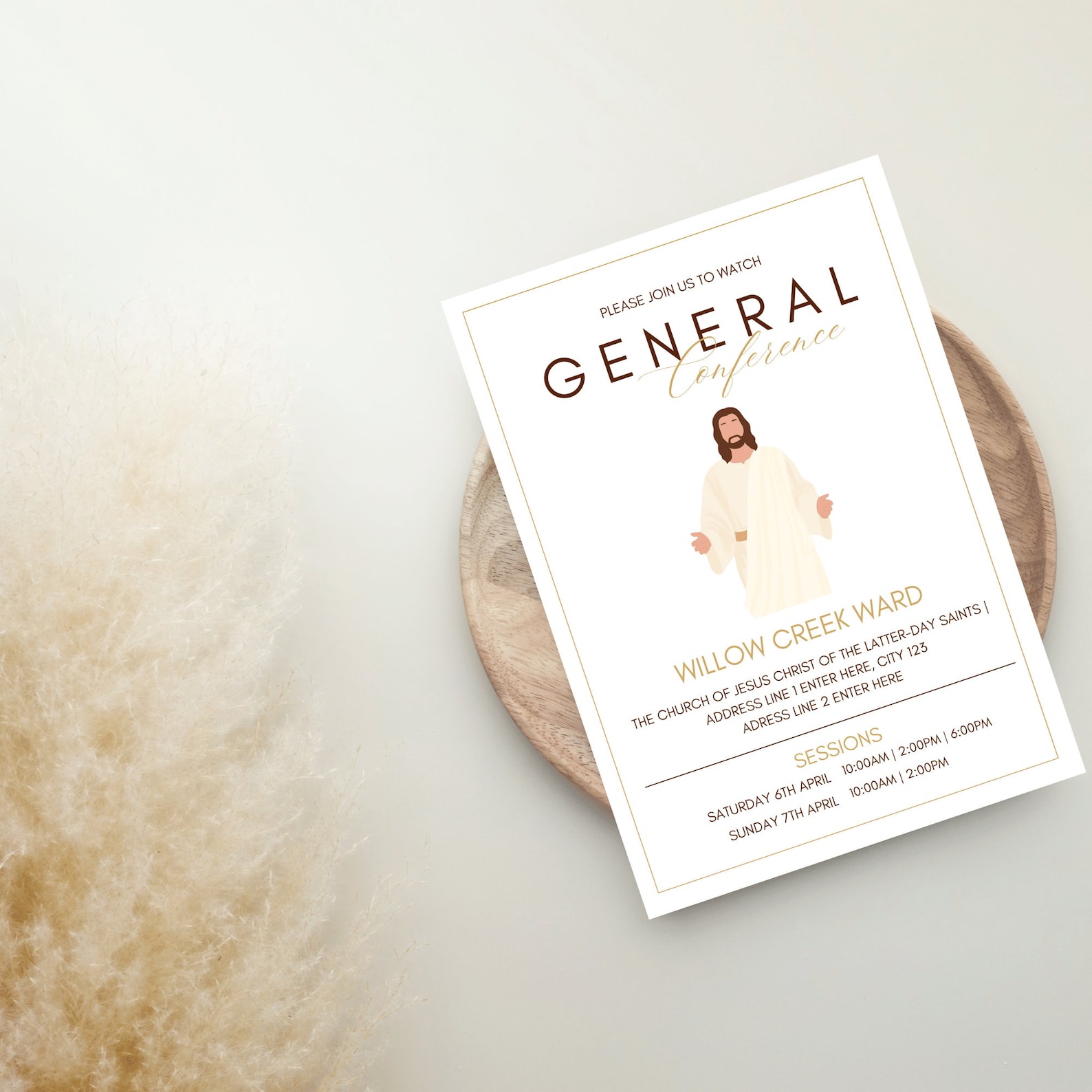 LDS General Conference Invitation Template - Lds Church General ...