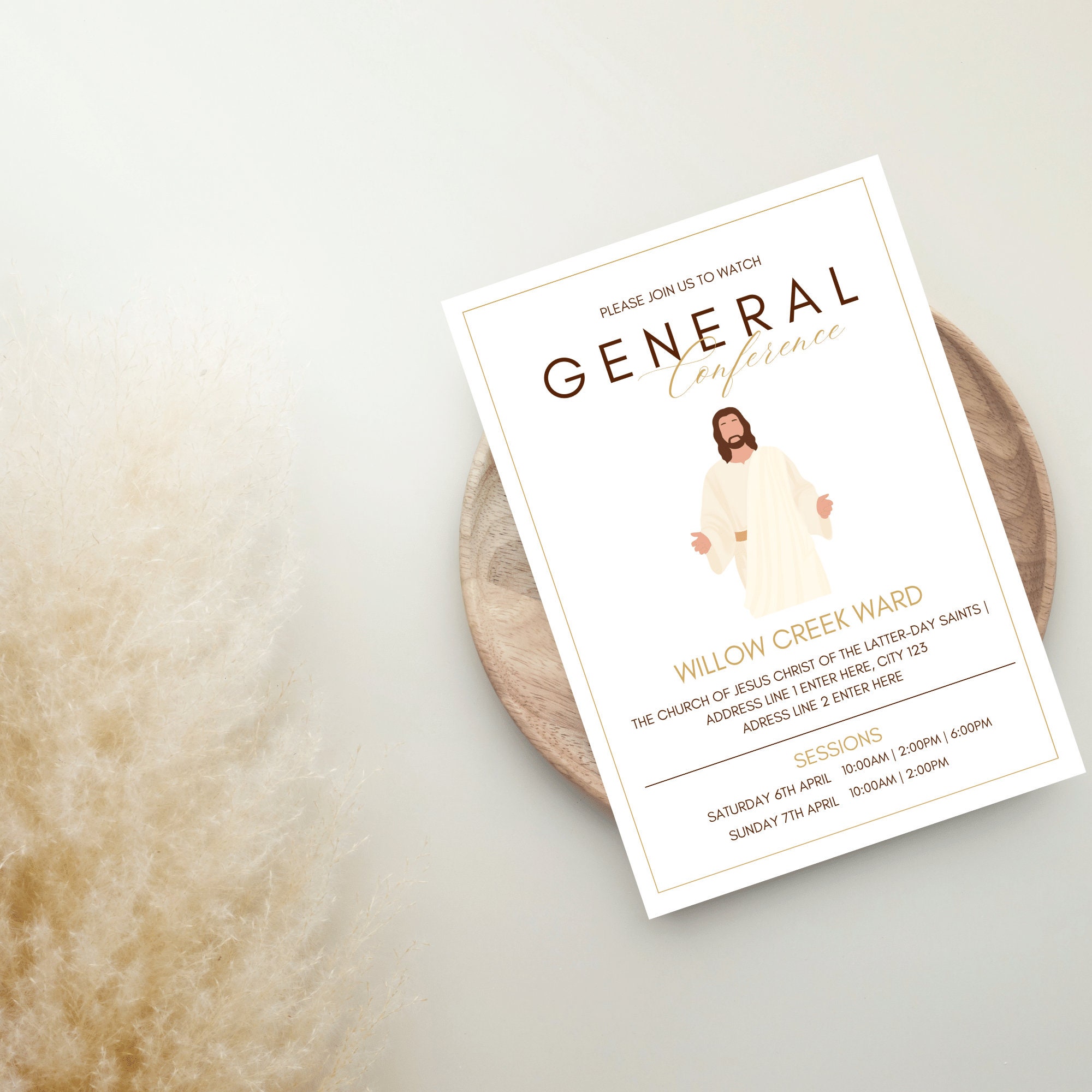 LDS General Conference Invitation Template - Lds Church General ...