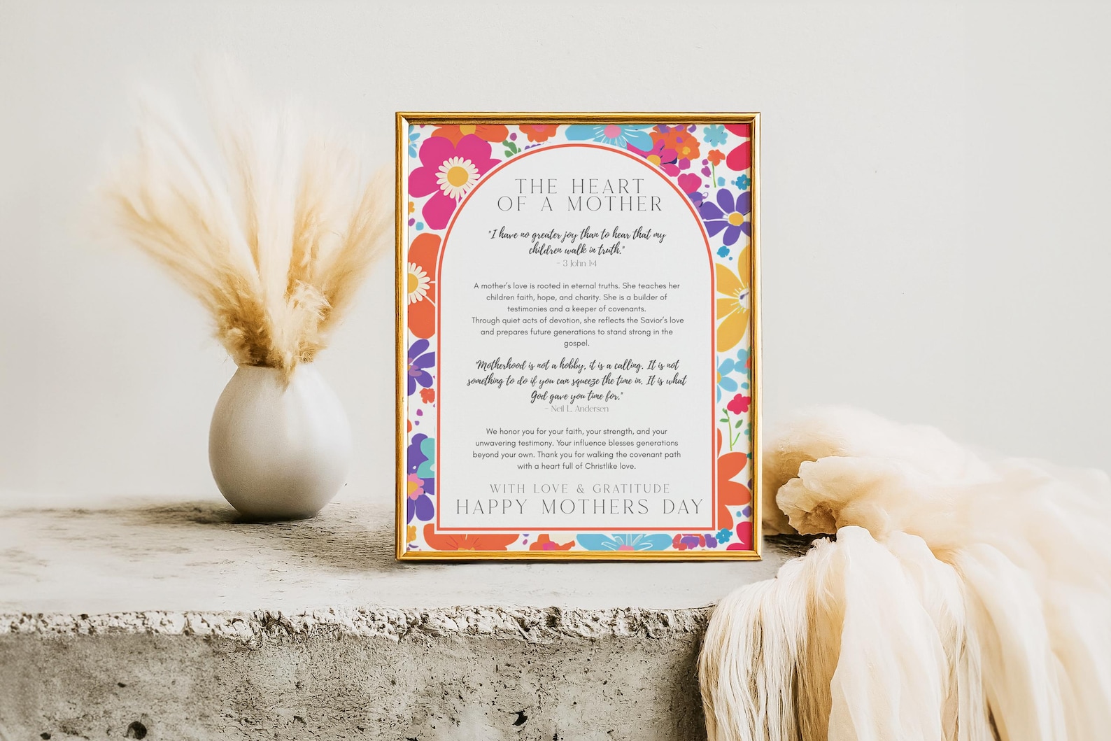 LDS Mothers Day Devotional Printable, Relief Society Gift, Lds Mothers ...