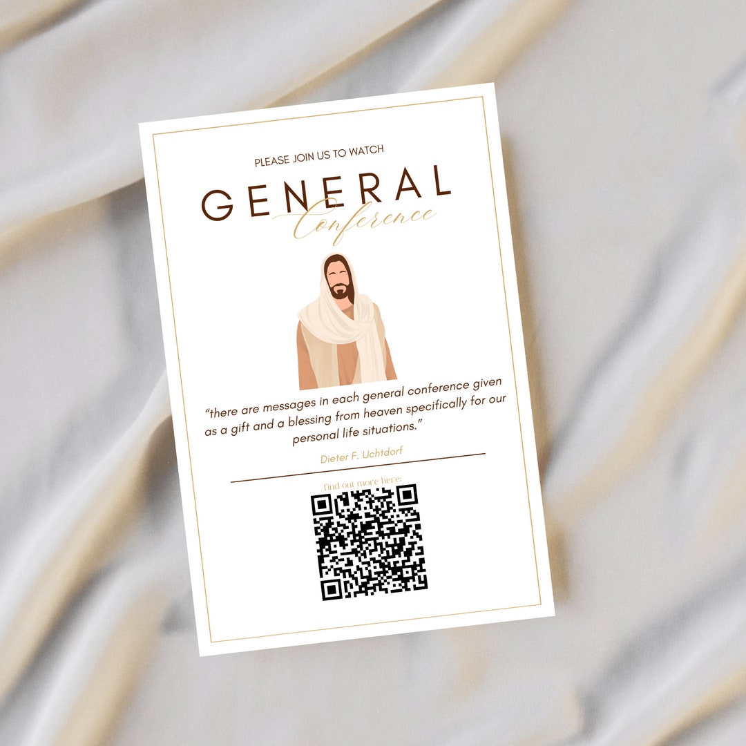 LDS General Conference Invitation Template, Lds Church General ...
