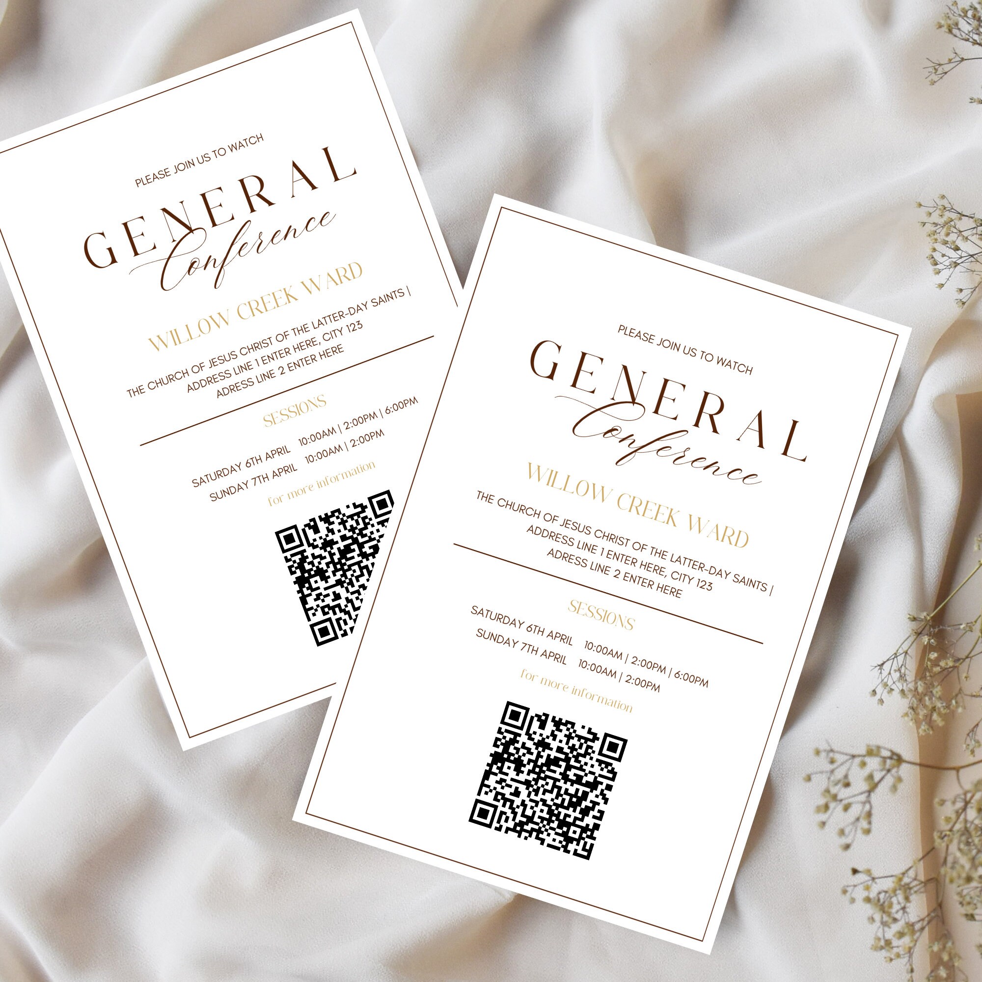 LDS General Conference Invitation Template Lds Church General ...