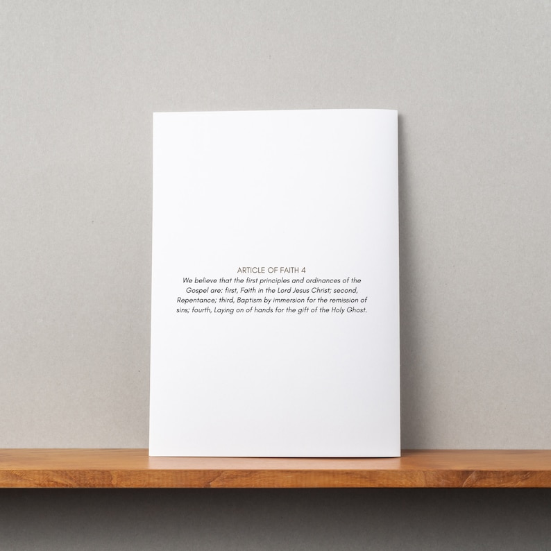 Minimalistic LDS Baptism Program Editable Template Instant Download ...