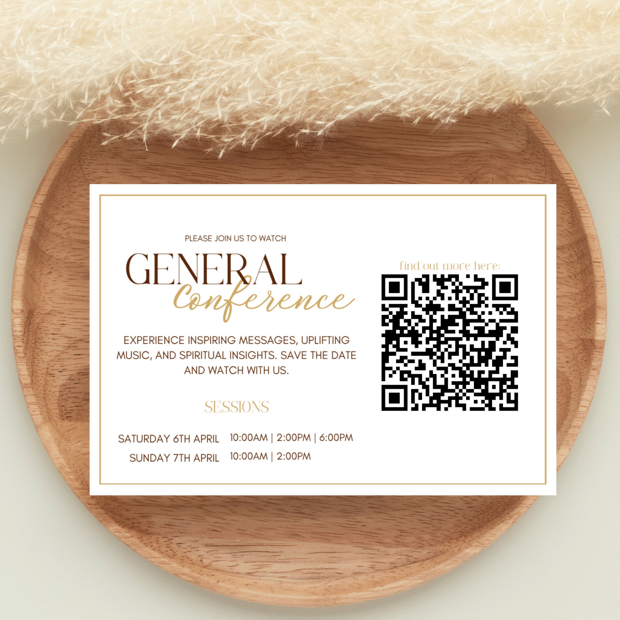 LDS General Conference Invitation Template - Lds Church General ...