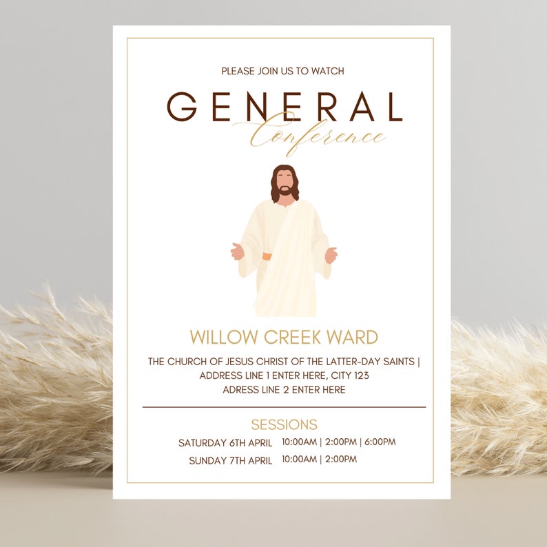 LDS General Conference Invitation Template - Lds Church General ...