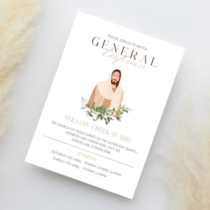 LDS General Conference Invitation Template - Lds Church General ...