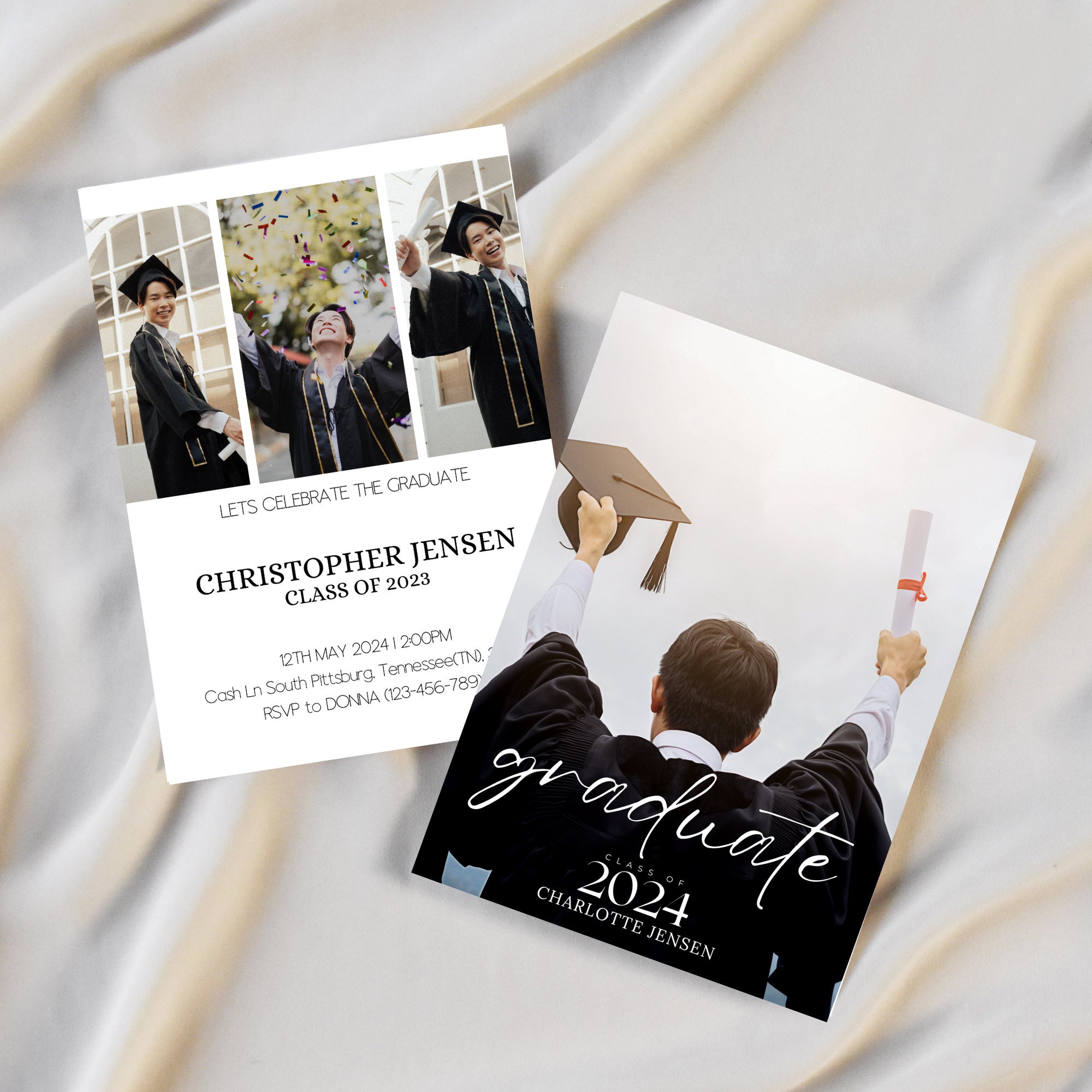 Graduation Party Invitation Senior Announcement, Grad Announcement ...