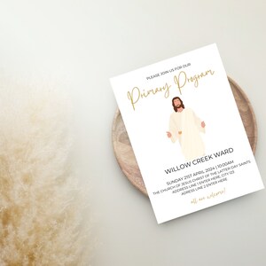 LDS Primary Program Invitation Template - Minimalistic, Primary Program ...