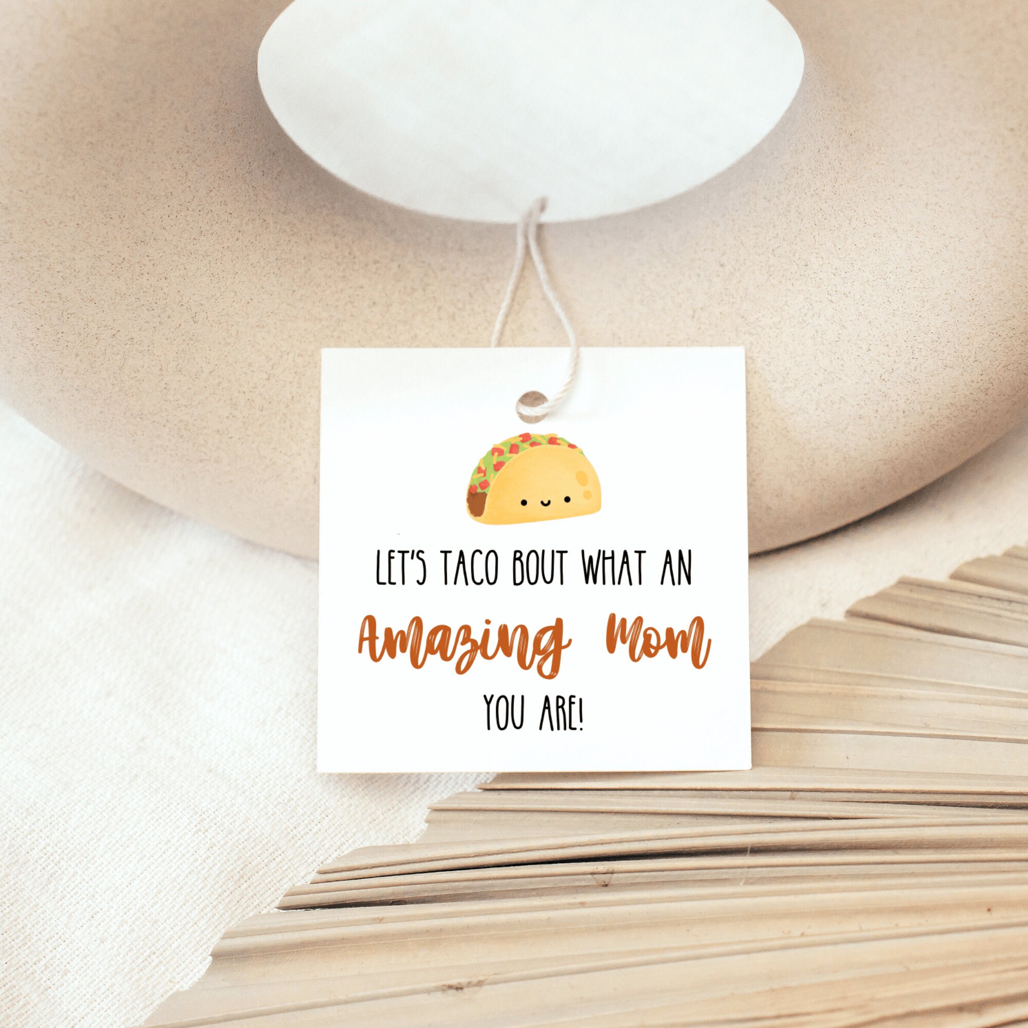 Mothers Day Gift Tag Template - Cute Mothers Day Gift Tag, Gift for Mom ...