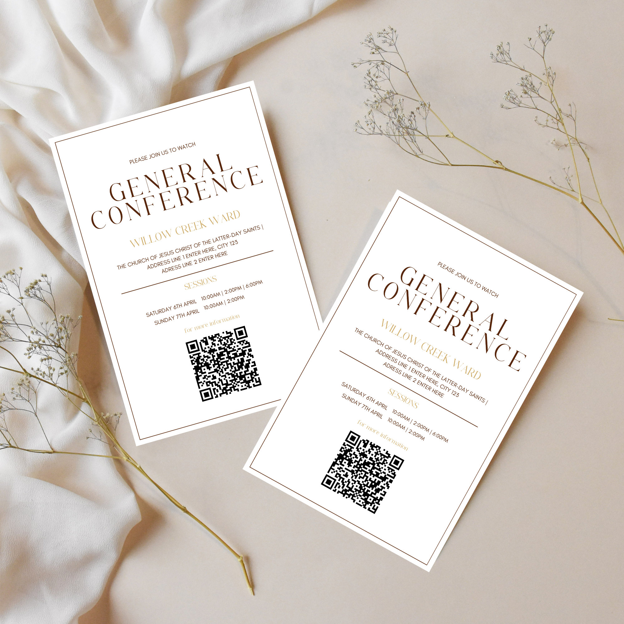 LDS General Conference Invitation Template - Lds Church General ...