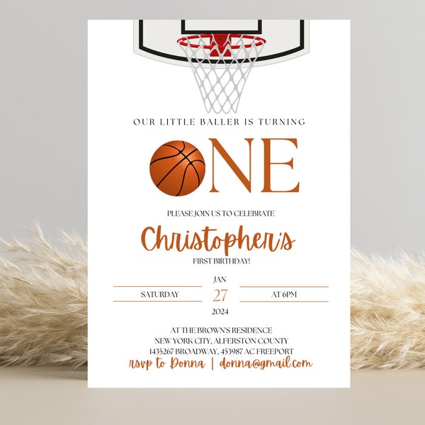 Basketball Themed First Birthday - Etsy