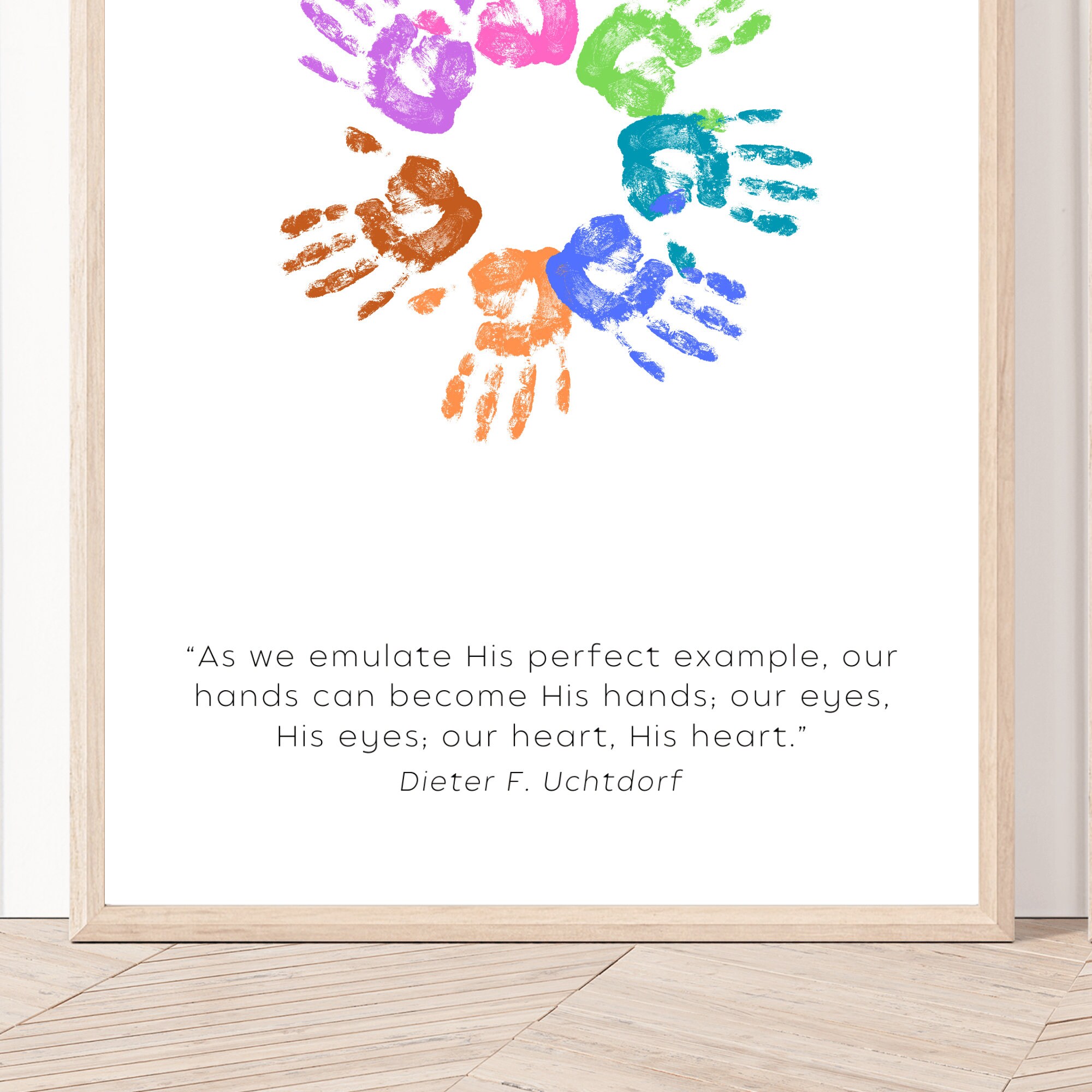 LDS Handprint Primary Activity - General Conference, Coloring Poster ...