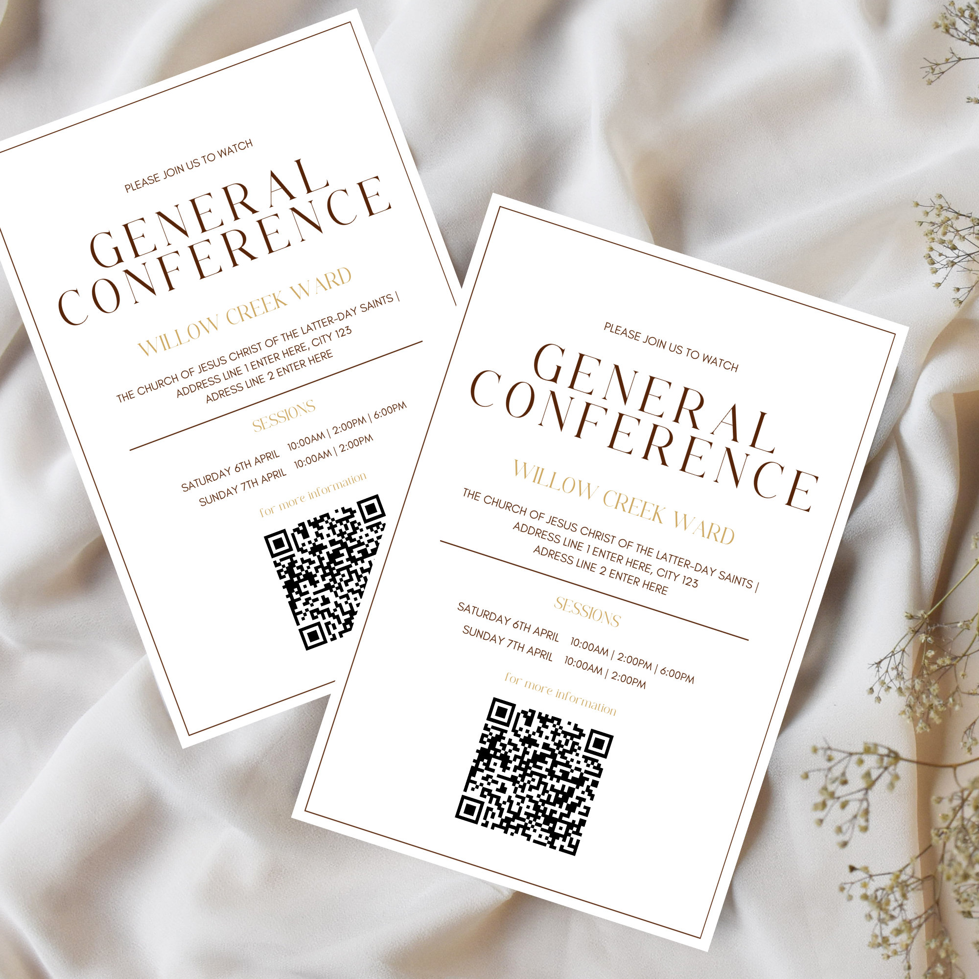 LDS General Conference Invitation Template - Lds Church General ...
