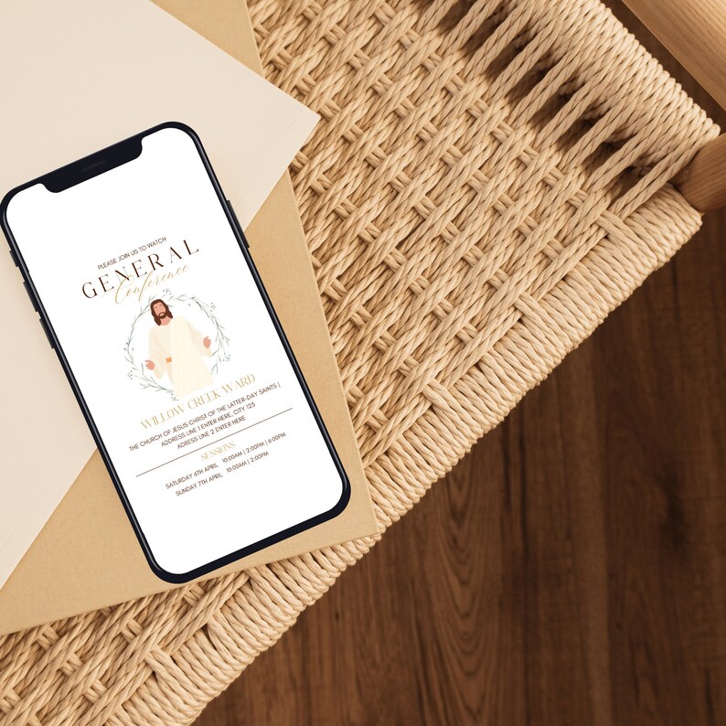 LDS General Conference Invitation Template - Lds Church General ...