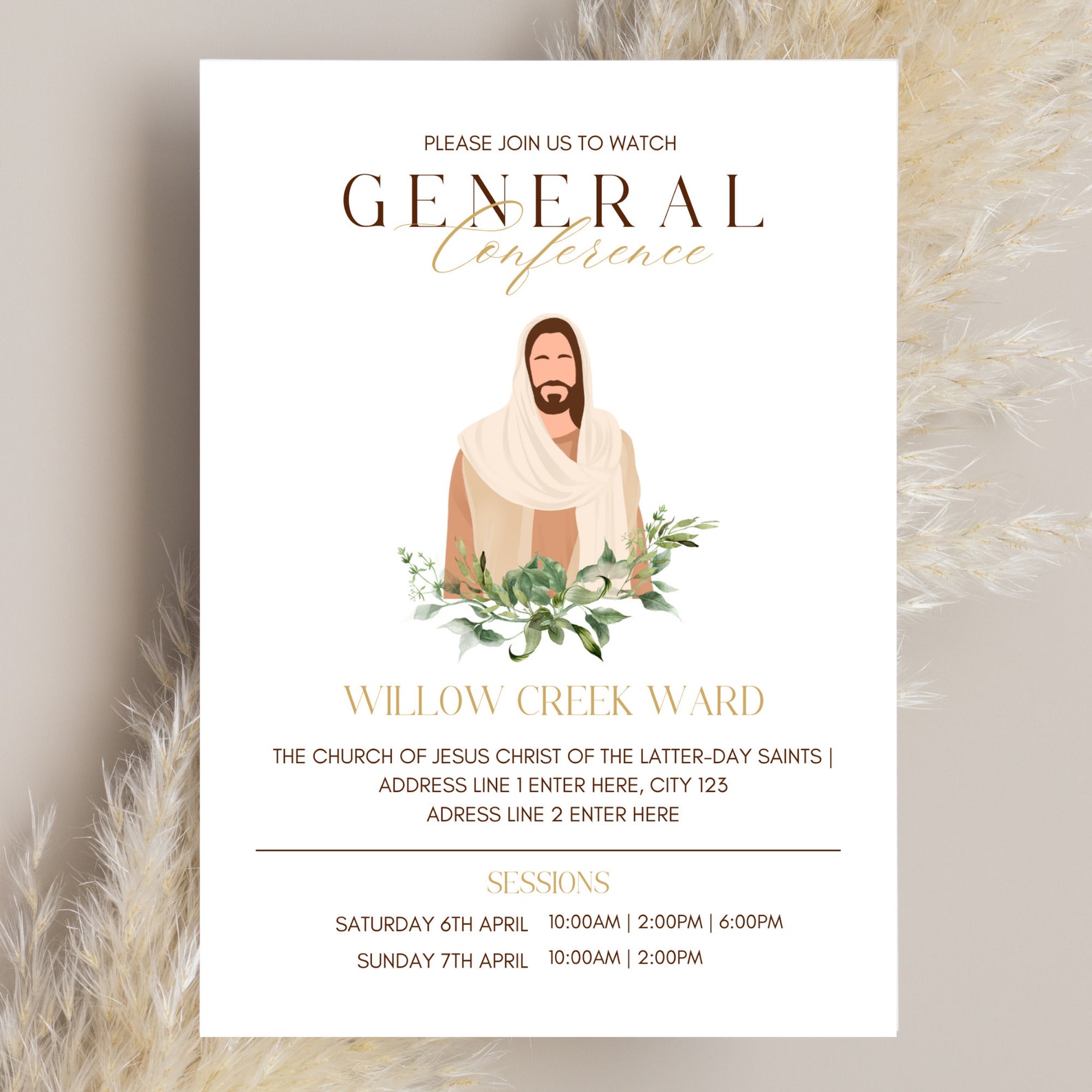 LDS General Conference Invitation Template - Lds Church General ...