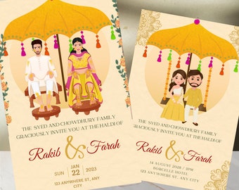 Haldi Digital Card - Etsy