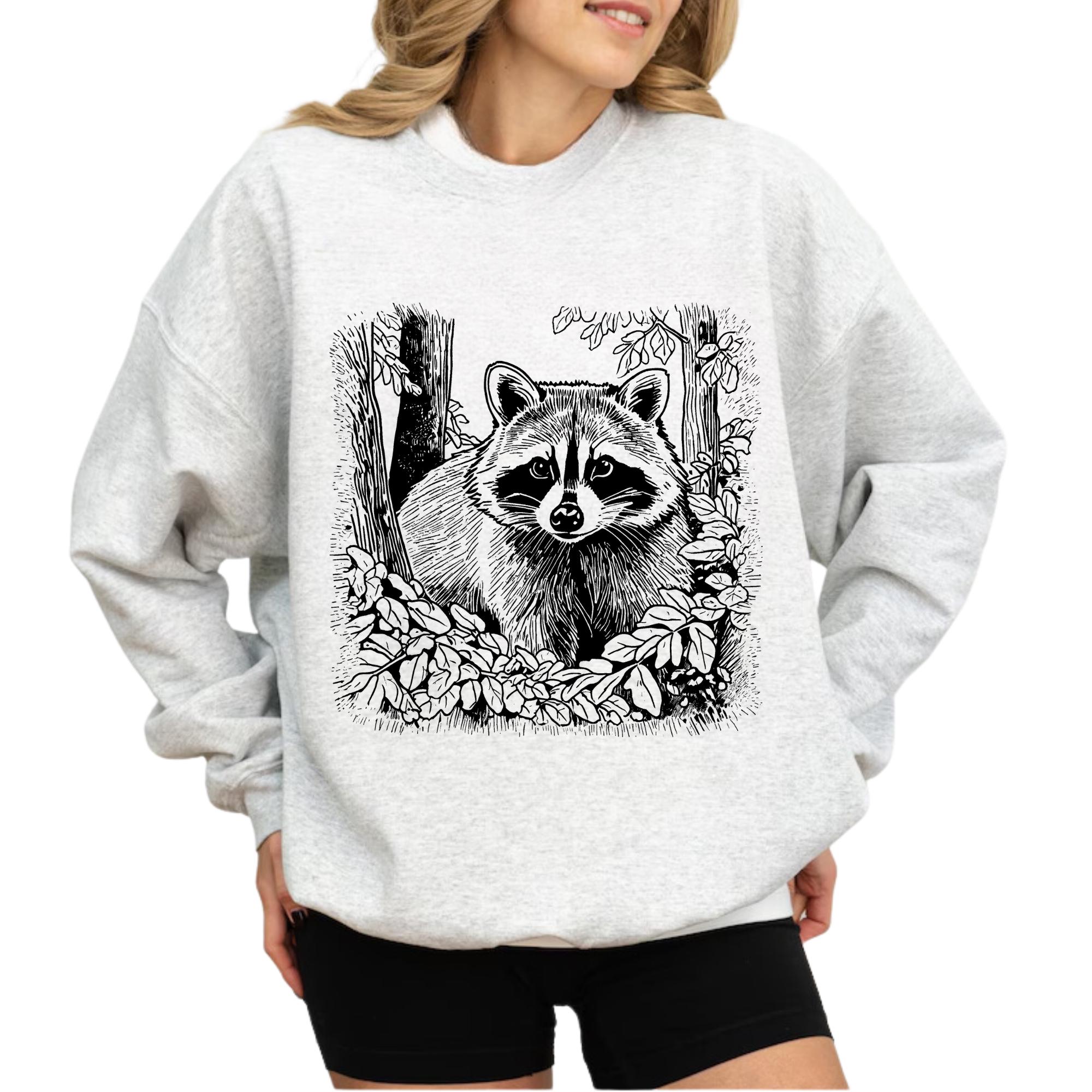 Raccoon in the Wild SVG Bundle, Woodland Animal PNG, Forest Scene ...