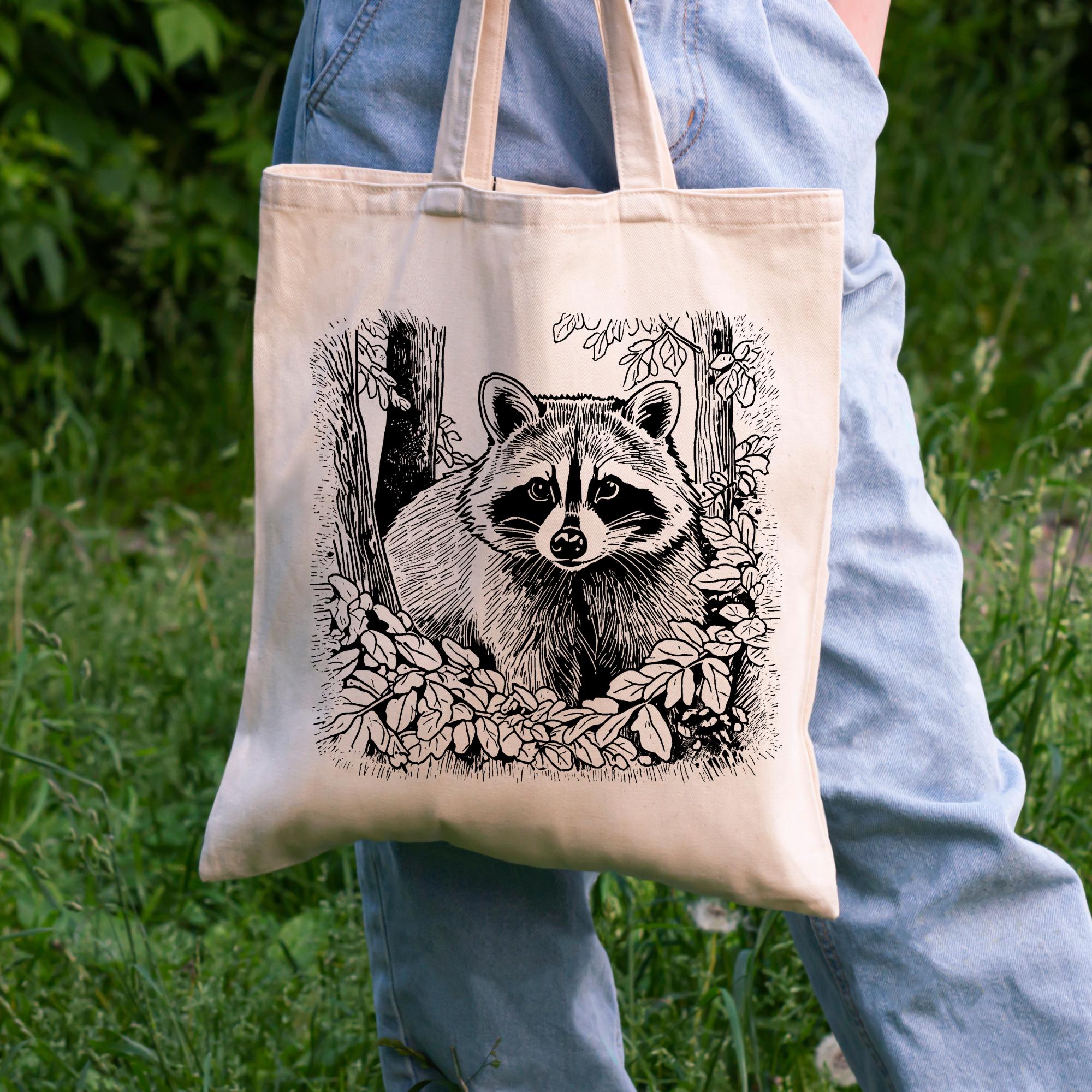 Raccoon in the Wild SVG Bundle, Woodland Animal Racoon PNG Bundle ...