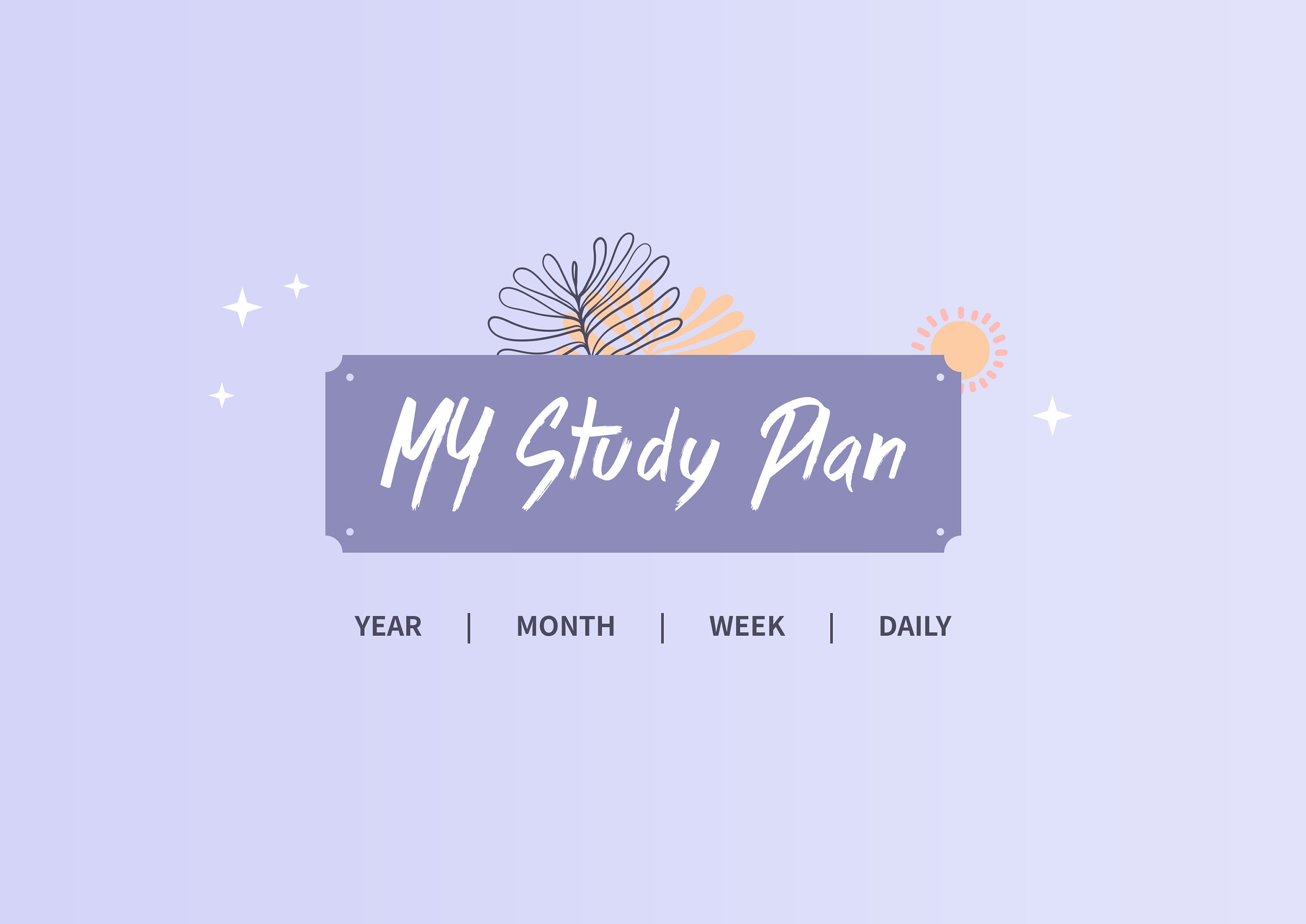 Study Calander Template，printable Study Planner，lesson Plan Template - Etsy