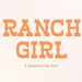 Ranch Girl Font, Western Font, Country Font, Cowgirl Font, Retro Font ...