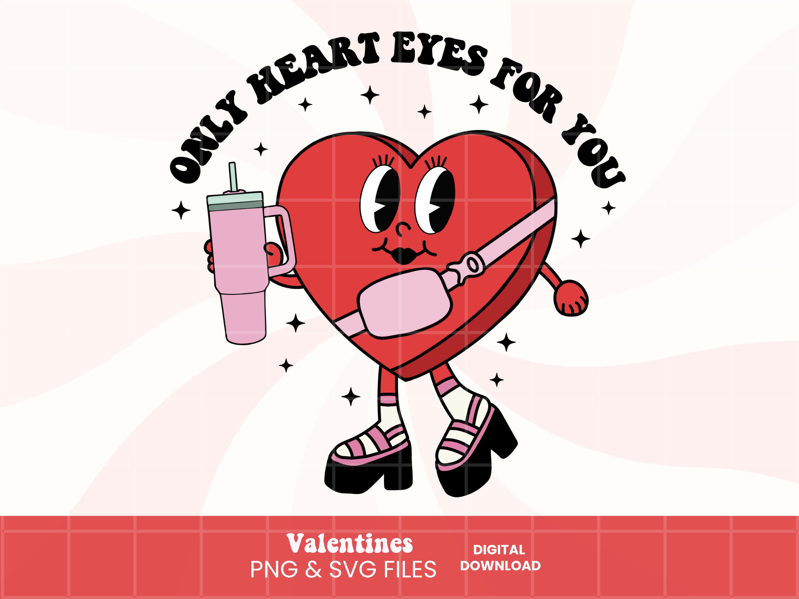 Only Heart Eyes for You Valentines PNG Valentine's Day - Etsy