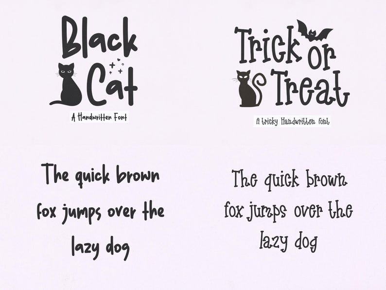 Halloween Font Bundle, Halloween Fonts, Font Bundle, Spooky Font, Ghost ...