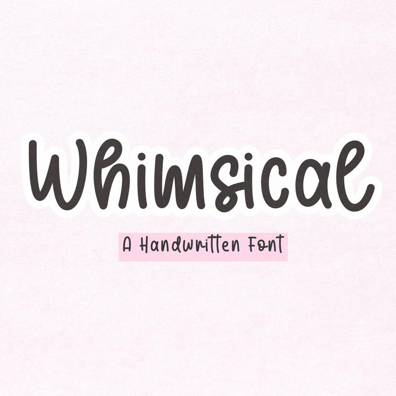 Whimsical Lettering - Etsy