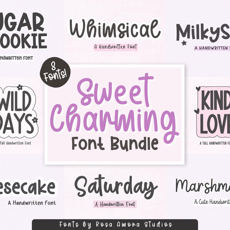 Font Bundle - Etsy