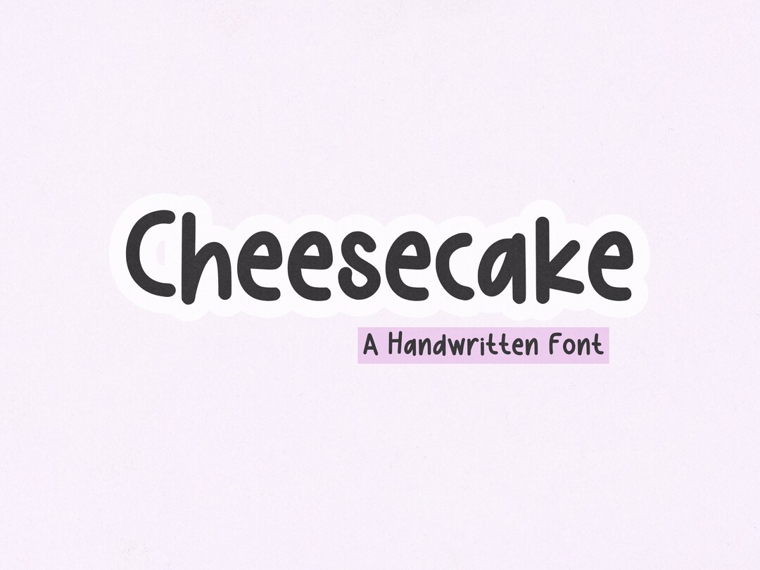 Cheesecake Font, Cute Font, Script Font, Handwritten Font, Craft Font ...
