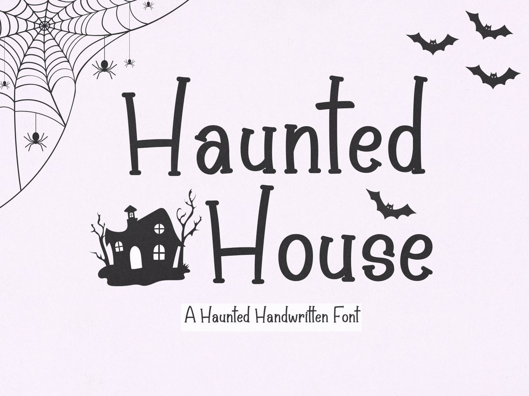 Haunted House Font, Halloween Font, Spooky Font, Ghost Font, Witch Font ...