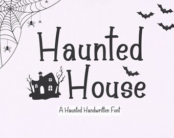 Haunted Shadows Font, Halloween Font, Spooky Font, Ghost Font, Witch ...