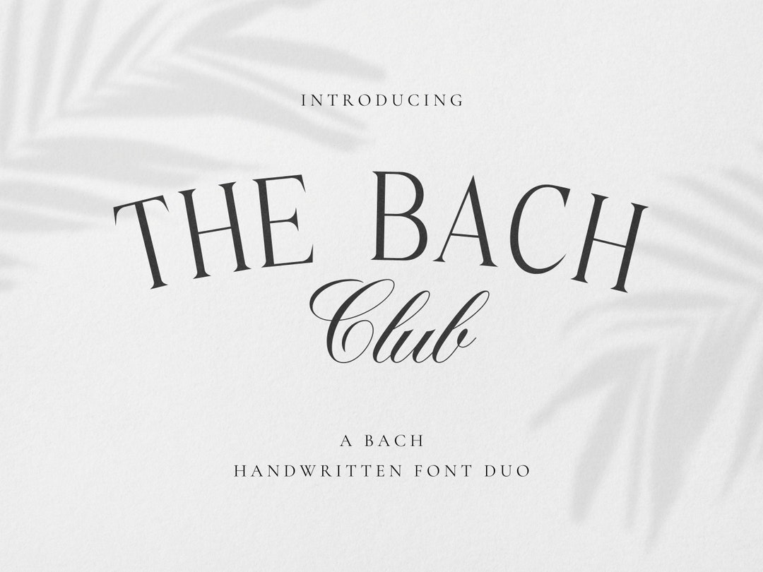 The Bach Club Font, Wedding Fonts, Bachelorette Fonts, Cursive Fonts, Signature Fonts, Fonts for ...