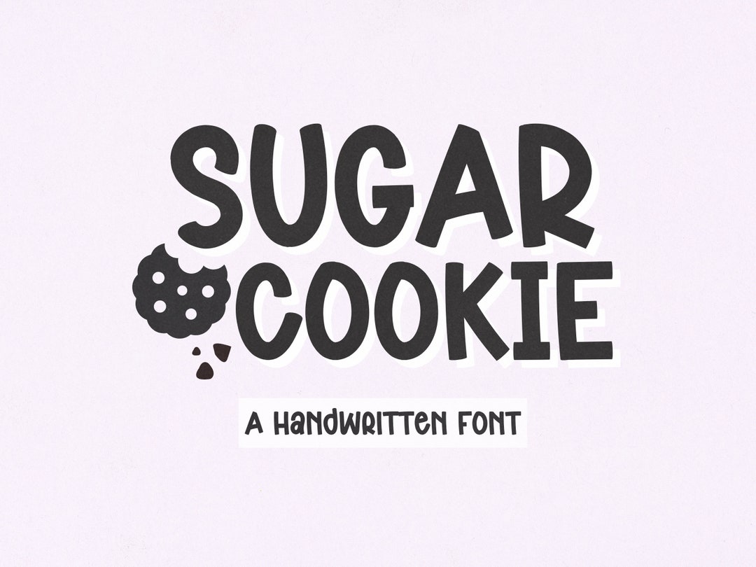 Sugar Cookie Font, Handwritten Font, Retro Font, Cute Font, Fonts for ...