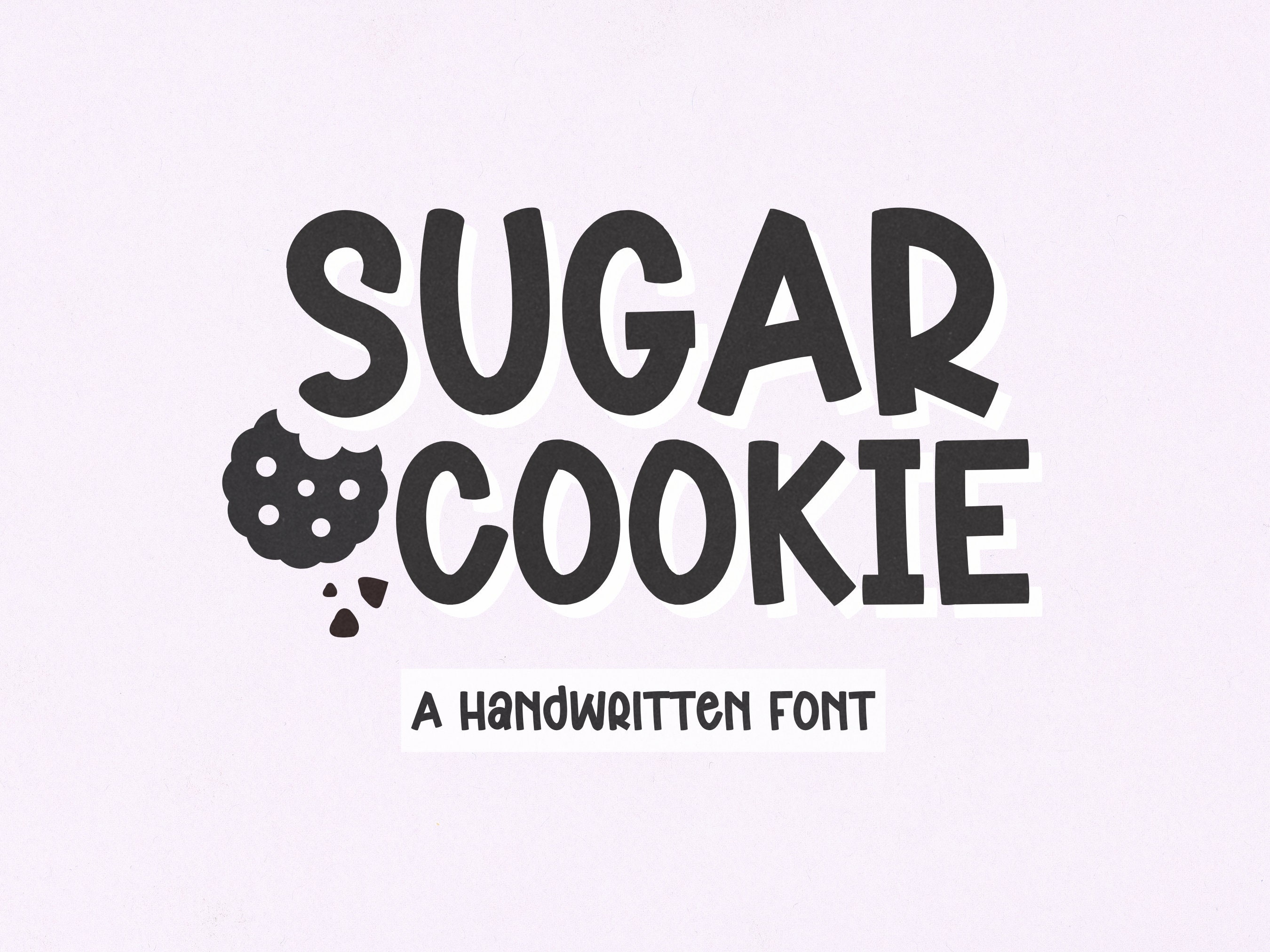 Sugar Cookie Font, Handwritten Font, Retro Font, Cute Font, Fonts for ...