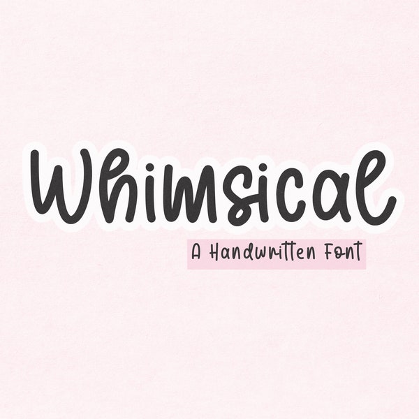 Whimsical Font for Cricut - Etsy