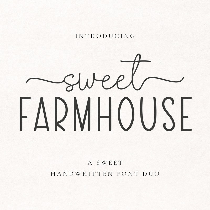 Farmhouse Font - Etsy